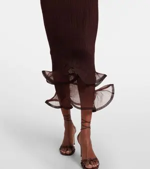 Simkhai Ruffled Midi Dress