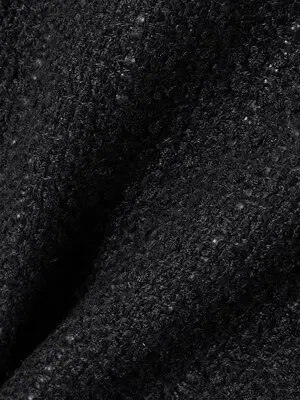 SELF-PORTRAIT Belted Cotton-bouclé Mini Skirt