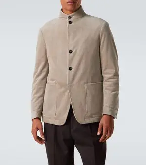 Zegna Conte Cotton And Cashmere Corduroy Jacket