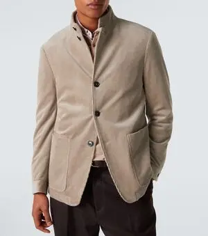 Zegna Conte Cotton And Cashmere Corduroy Jacket
