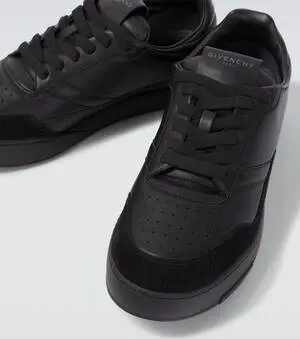 Givenchy Yard Court Leather Sneakers - Black