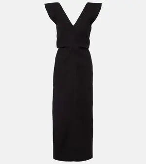 Proenza Schouler Mariam Scuba Midi Dress - Black