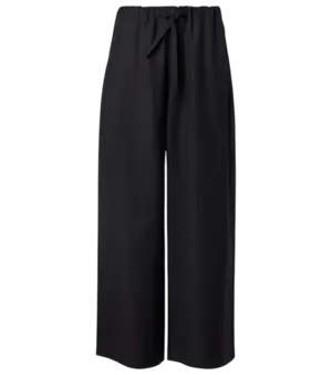 TOTEME Wool Wide-leg Trousers - Black