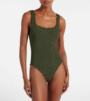 Hunza G Square Neck One Piece Swimsuit