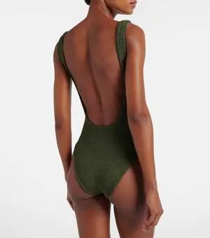 Hunza G Square Neck One Piece Swimsuit