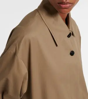 THE ROW Lolana Cotton Gabardine Coat - Brown