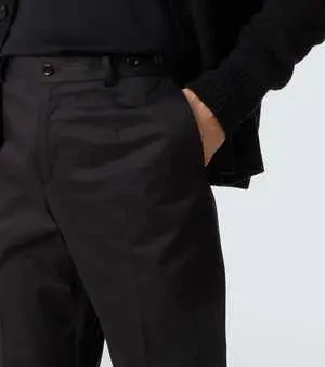 Dolce & Gabbana Cotton-blend Slim Trousers - Blue
