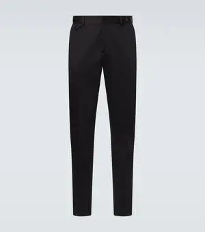 Dolce & Gabbana Cotton-blend Slim Trousers - Blue