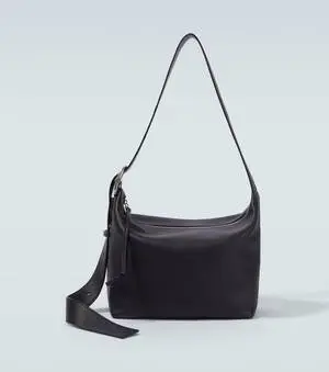 Loewe Loop Leather Shoulder Bag - Black