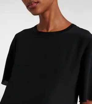 JOSEPH Rubin Silk Crêpe De Soie T-shirt - Black