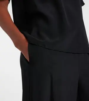 JOSEPH Rubin Silk Crêpe De Soie T-shirt - Black