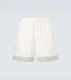 Commas Crochet-trimmed Bermuda Shorts