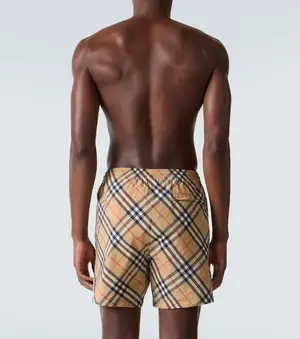 Burberry Check Swim Trunks