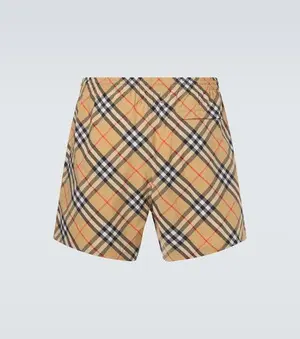 Burberry Check Swim Trunks