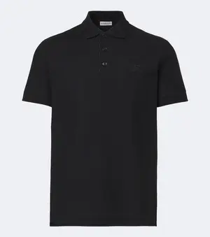 Burberry Cotton Piqué Polo Shirt - Black