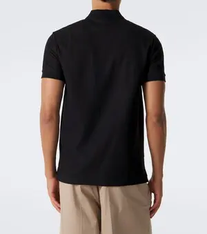 Burberry Cotton Piqué Polo Shirt - Black