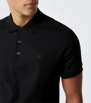 Burberry Cotton Piqué Polo Shirt - Black