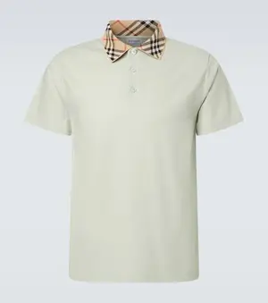 Burberry Cotton Piqué Polo Shirt - Green