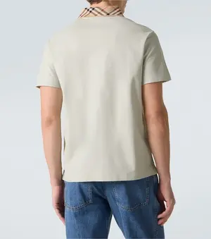 Burberry Cotton Piqué Polo Shirt - Green