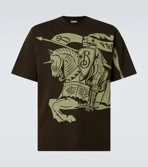 Burberry Ekd Cotton Jersey T-shirt Brown