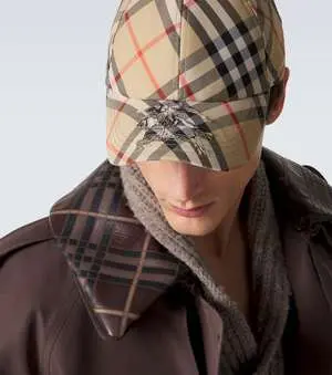 Burberry Check Twill Baseball Cap