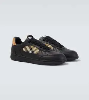Burberry Check Leather Sneakers