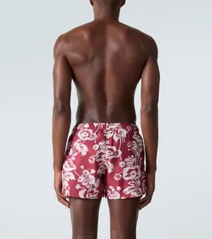 Commas Printed Swim Trunks - Red