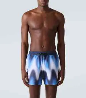 Commas Printed Swim Trunks - Blue