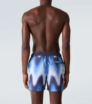 Commas Printed Swim Trunks - Blue