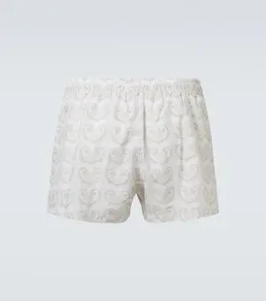 Commas Printed Swim Trunks - White
