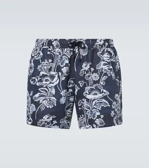 Commas Printed Swim Trunks - Blue