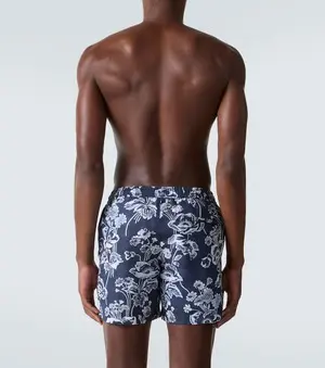 Commas Printed Swim Trunks - Blue
