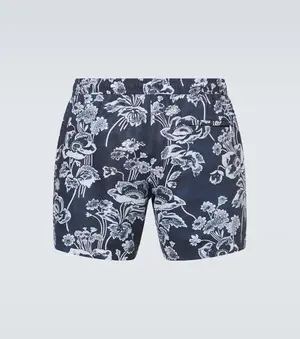 Commas Printed Swim Trunks - Blue