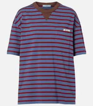 Prada Drop Shoulder T-shirts For Women