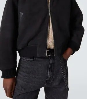 Studio Nicholson X Aaron Levine Berkeley Suede Bomber Jacket