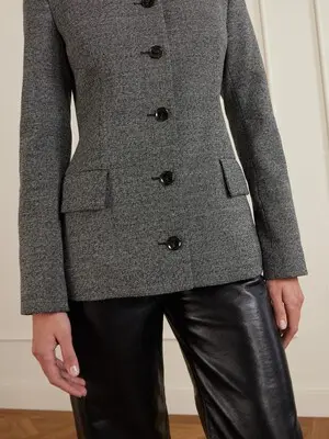 Proenza Schouler Annemarie Mélange Wool-blend Tweed Jacket - Gray