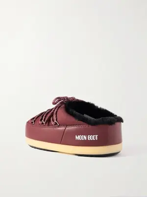 Moon Boot Evx Shell Mules - Burgundy