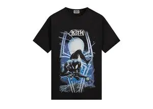 Kith X Marvel Symbiote Spiderman Vintage Tee Shirt