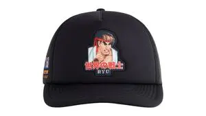 Kith X Capcom Ryu Nolan Trucker Hat - Black