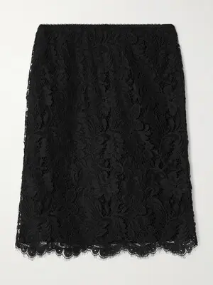 Chloé Cotton-blend Lace Midi Skirt