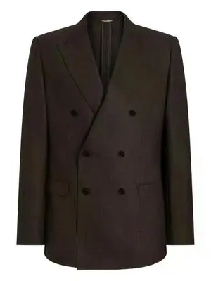 Dolce & Gabbana Taormina Double-breasted Blazer - Brown