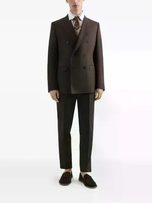Dolce & Gabbana Taormina Double-breasted Blazer - Brown