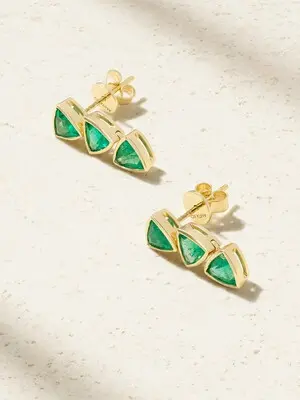 ANITA KO 18-karat Emerald Earrings - Gold