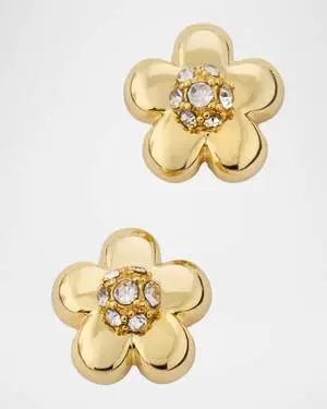 Marc Jacobs Daisy Micro Earrings - Gold/cryst
