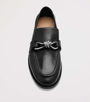 Bottega Veneta Calfskin Astaire Loafers - Black