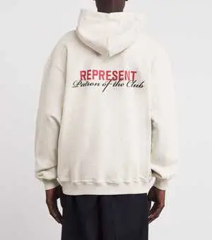 REPRESENT Cotton Patron Of The Club Hoodie - Ivory