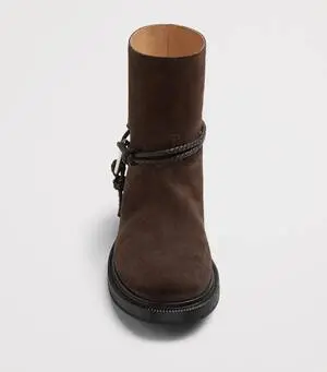 Bottega Veneta Leather James Ankle Boots - Brown