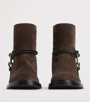 Bottega Veneta Leather James Ankle Boots - Brown