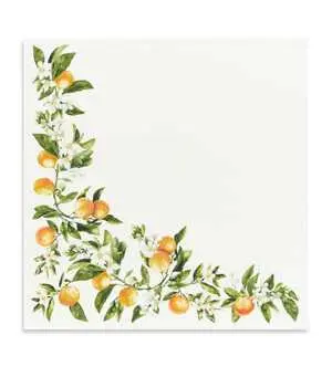 SUMMERILL & BISHOP Linen L'orangerie Napkin - Orange