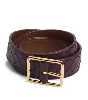 BOTTEGA VENETA Leather Reverso Belt